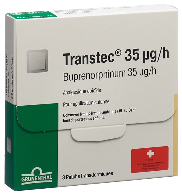 TRANSTEC patchs mat 35 mcg/h sach 8 pce | Commander en ligne