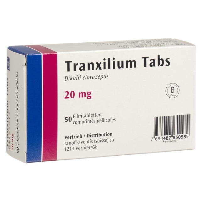 TRANXILIUM Tabs Filmtabl 20 mg Blist 50 Stk | Online bestellen