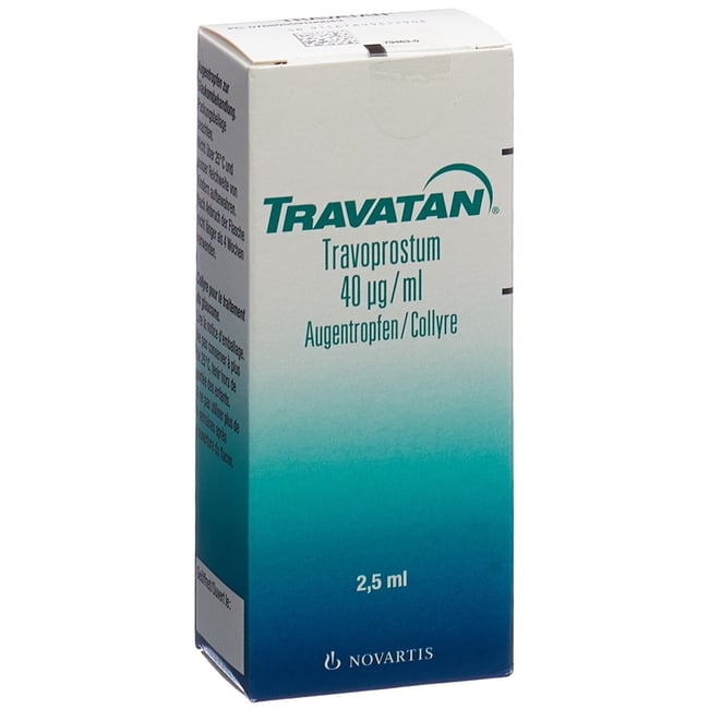 TRAVATAN gtt opht 40 mcg/ml fl 2.5 ml | Commander en ligne