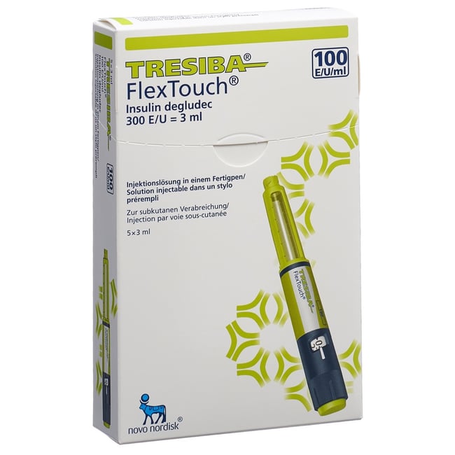 TRESIBA FlexTouch Inj Lös 100 E/ml Fertpen 3 ml | Online bestellen