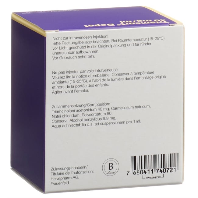 TRIAMCORT Depot Krist Susp 40 mg/ml Amp 1 ml | Online bestellen