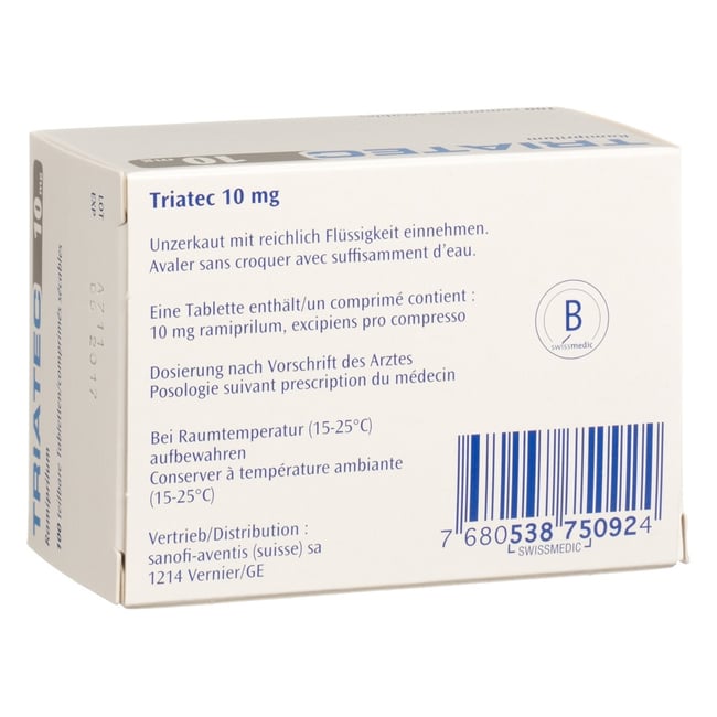 TRIATEC cpr 10 mg blist 100 pce | Commander en ligne