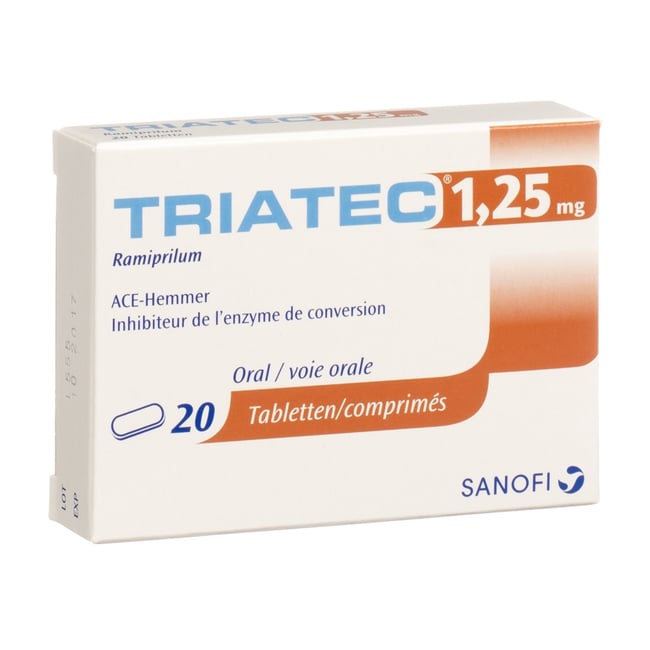 TRIATEC Tabl 1.25 mg Blist 20 Stk | Online bestellen