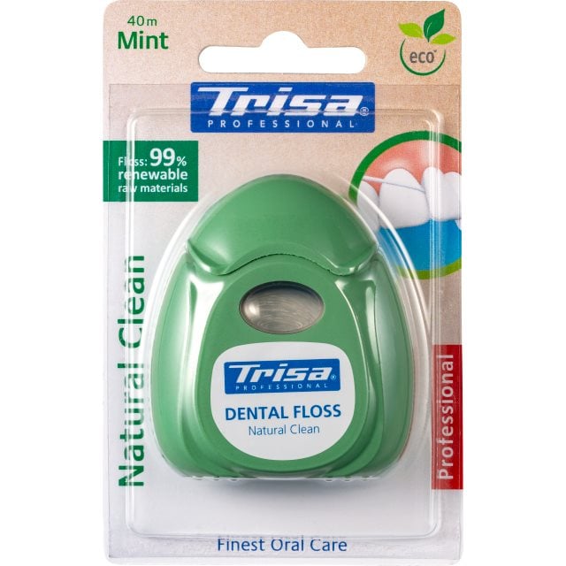 TRISA Natural Clean fil dentaire 40m mint 1 pce | Commander en ligne