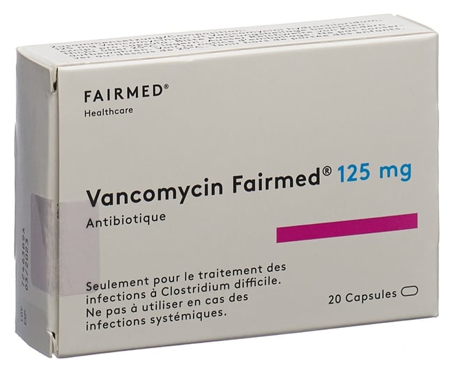 VANCOMYCINE Fairmed caps 125 mg blist 20 pce | Commander en ligne