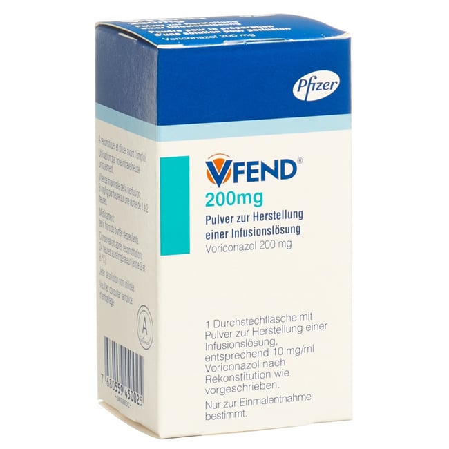 VFEND subst sèche 200 mg pour solution pour perfusion amp 1 pce ...