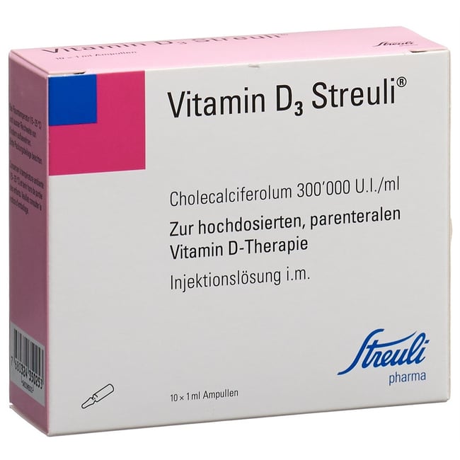 VITAMINE D3 Streuli sol inj 300000 IE/ml amp 1 ml | Commander en ligne