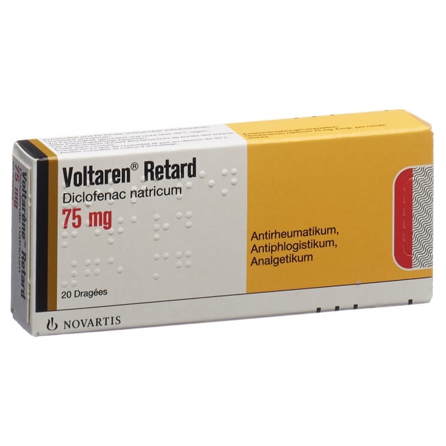 Voltaren Retard Ret Drag 75 mg Blist 20 Stk | Online bestellen