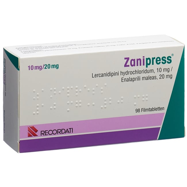 ZANIPRESS Filmtabl 10/20 mg Blist 98 Stk | Online bestellen