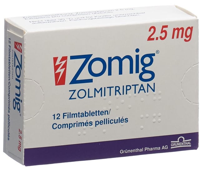 ZOMIG Filmtabl 2.5 mg Blist 12 Stk | Online bestellen