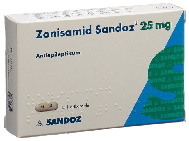 ZONISAMIDE Sandoz Kaps 25 mg Blist 14 Stk | Online bestellen