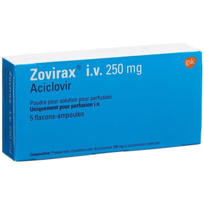 ZOVIRAX subst sèche 250 mg flac 5 pce | Commander en ligne
