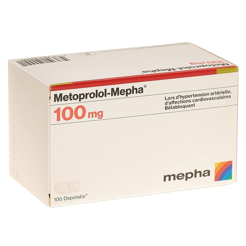 METOPROLOL Mepha depotabs 100 mg blist 100 pce | Ordinare online