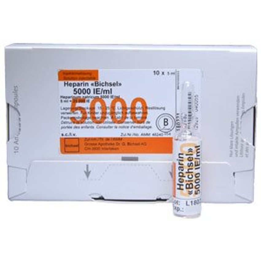 HEPARINE Bichsel sol inj 25000 IE/5ml stérile amp 5 ml | Ordinare online