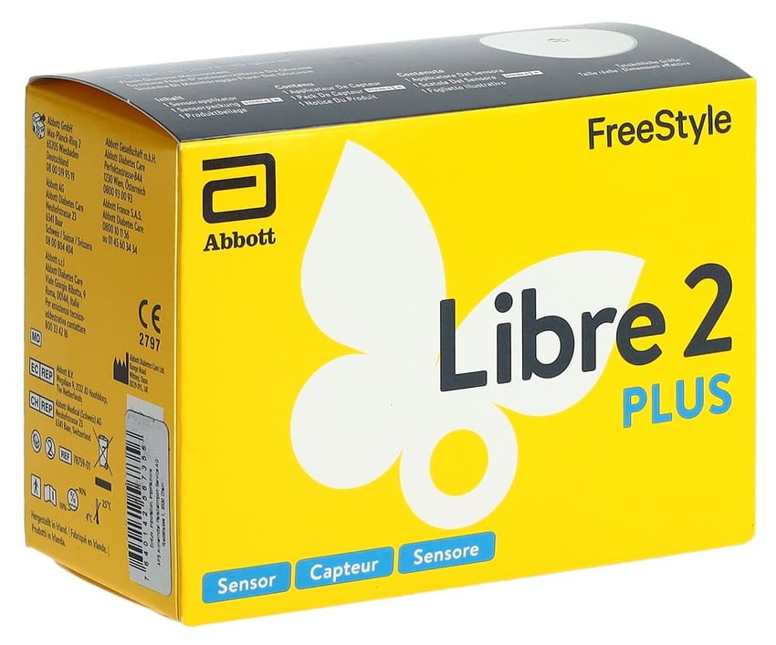 ABBOTT Libre (IP-GAX) 2 plus capteur 15 jours 1 pce | Commander en ligne