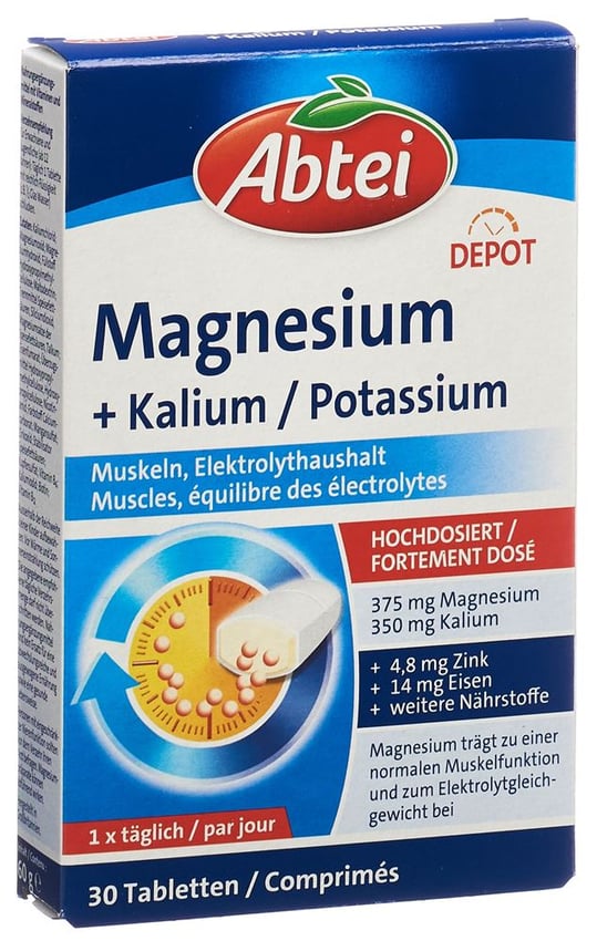 ABTEI Magnesium + Kalium Depot Tabl (neu) Blist 30 Stk | Online bestellen