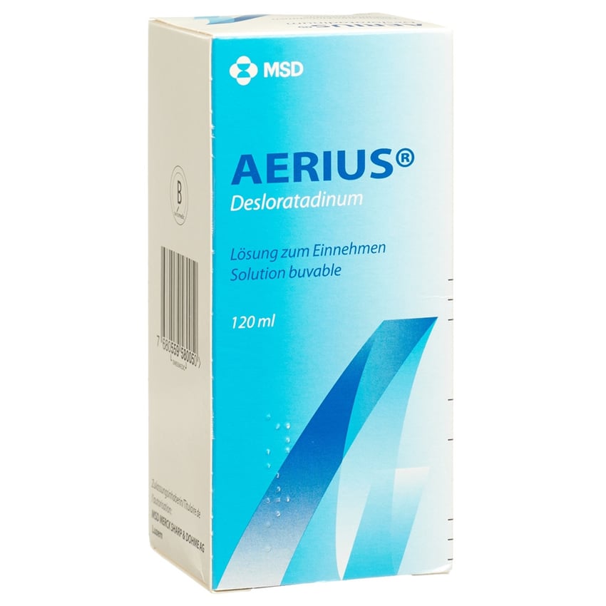 AERIUS solution buvable sol 0.5 mg/ml fl 120 ml | Commander en ligne