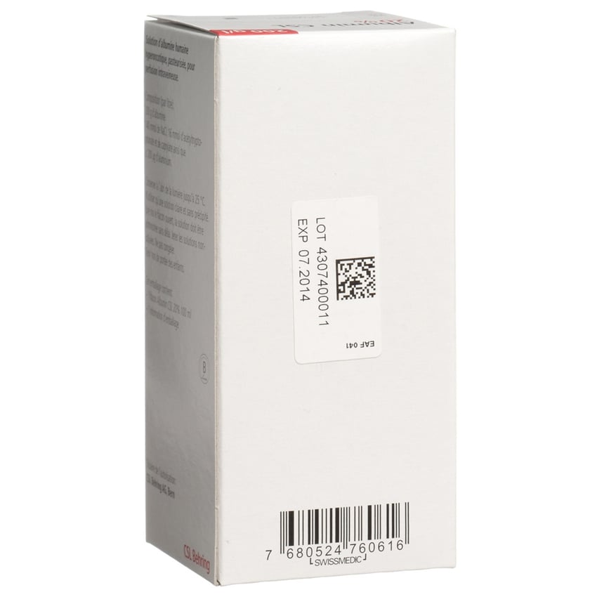 ALBUMINE CSL Inf Lös 20 % 100ml Fl 1 Stk | Online bestellen