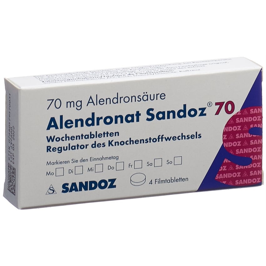 Alendronat Sandoz Sandoz cpr pell 70 mg blist 4 pce | Commander en ligne