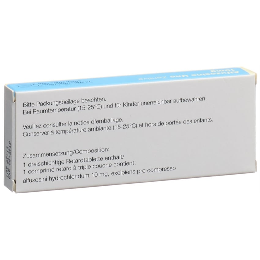 ALFUZOSINE Uno Zentiva cpr ret 10 mg blist 10 pce | Commander en ligne