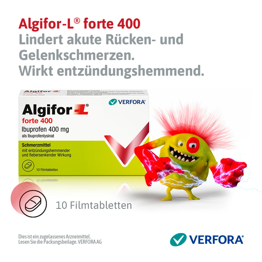 ALGIFOR forte Filmtabl 400 mg Blist 10 Stk | Online bestellen