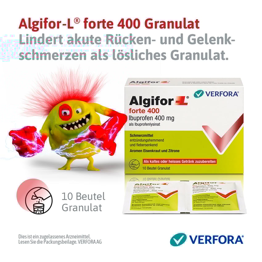 ALGIFOR forte gran 400 mg sach 10 pce | Commander en ligne