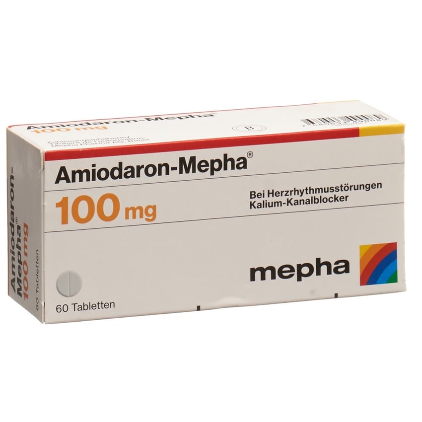 AMIODARONE Mepha Tabl 100 mg Blist 60 Stk | Online bestellen