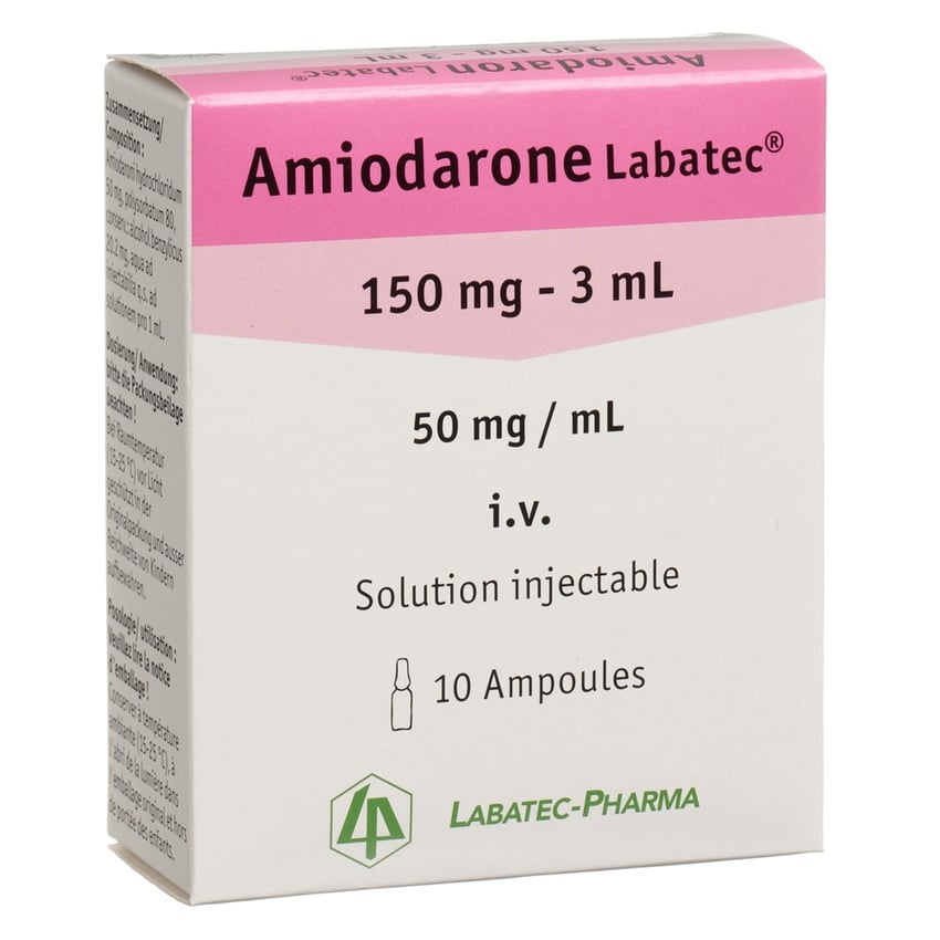 AMIODARONE Labatec sol inj 150 mg/3ml amp 3 ml | Commander en ligne