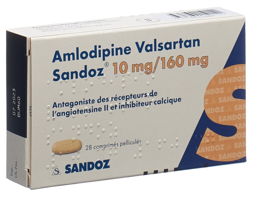 AMLODIPINE VALSARTAN Sandoz Filmtabl 10mg/160mg Blist 28 Stk | Online bestellen