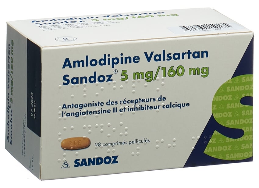 AMLODIPINE VALSARTAN Sandoz Filmtabl 5mg/160mg Blist 98 Stk | Online ...