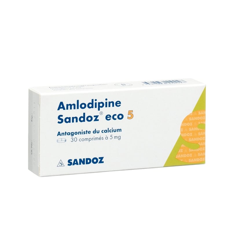 AMLODIPINE Sandoz eco cpr 5 mg blist 30 pce | Commander en ligne