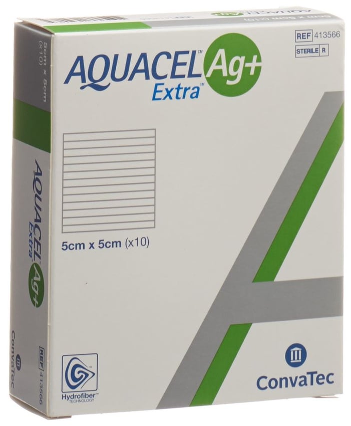 Aquacel Ag+ Extra Kompresse 5x5cm 10 Stk | Online bestellen
