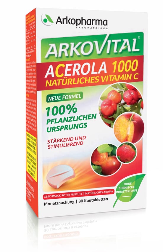 ARKOVITAL Acerola Arkopharma cpr 1000 mg 30 pce | Commander en ligne