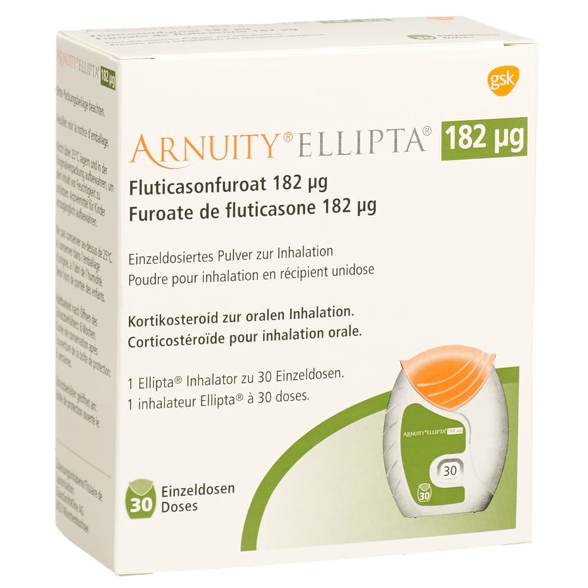 ARNUITY ELLIPTA Inh Plv 182 mcg 30 Dos | Online bestellen