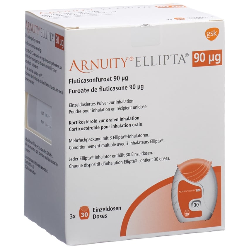 ARNUITY ELLIPTA Inh Plv 90 mcg 30 Dos | Online bestellen