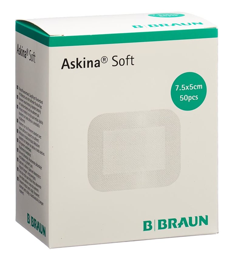 ASKINA Soft Vlies-Wundschnellverband 5x7.5cm selbstklebend steril 50 ...