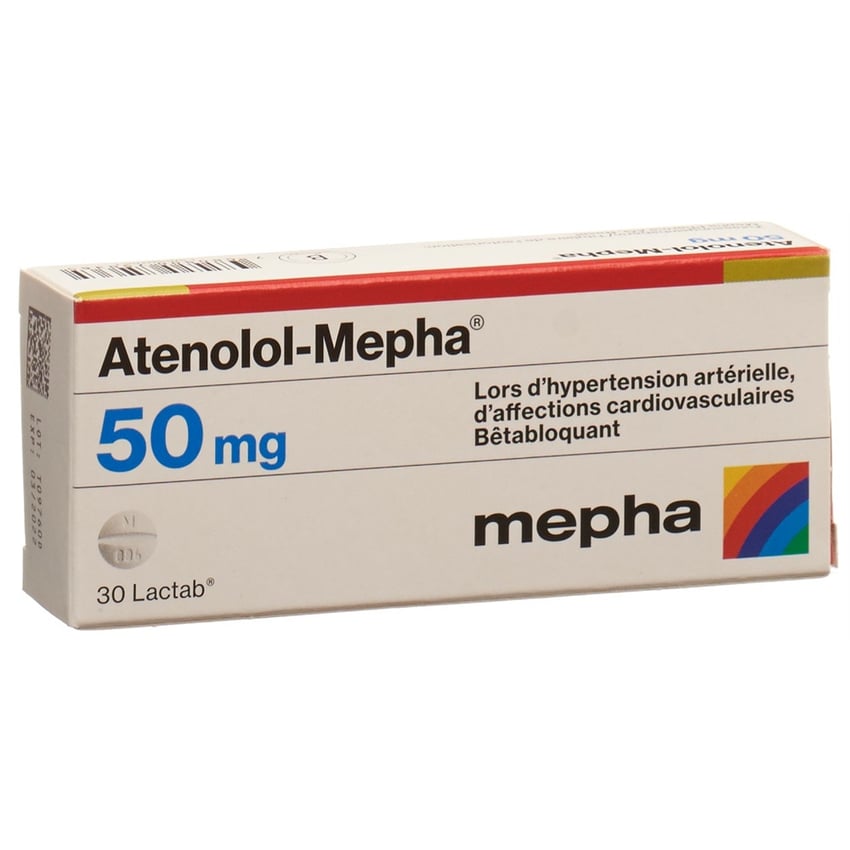 ATENOLOL Mepha Lactab 50 mg Blist 30 Stk | Online bestellen