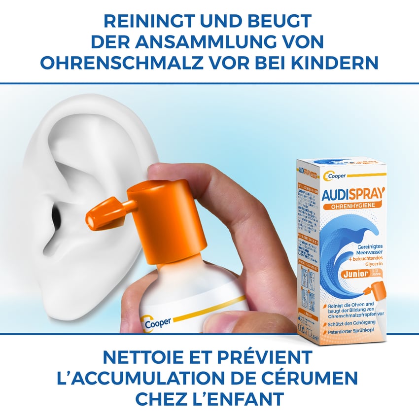 AUDISPRAY Junior Hygiène des oreilles sol spr 25 ml | Commander en ligne