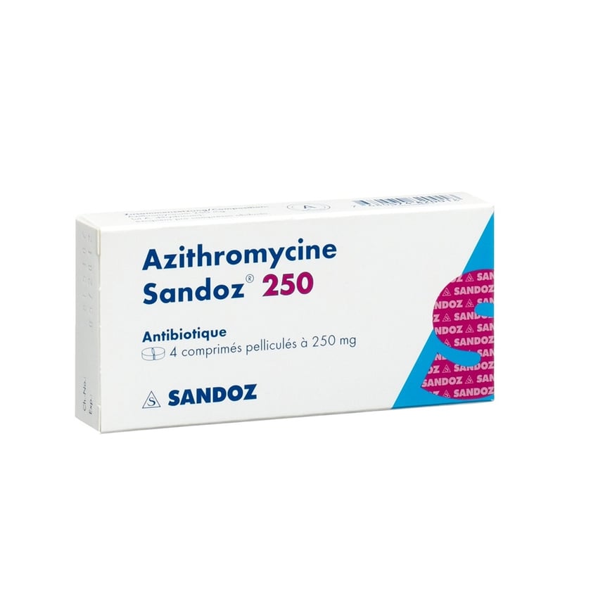 AZITHROMYCINE Sandoz Filmtabl 250 mg Blist 4 Stk | Online bestellen