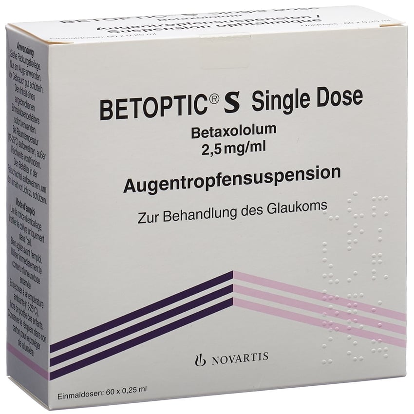BETOPTIC S Single Dose gtt opht unidos 0.25 ml | Commander en ligne