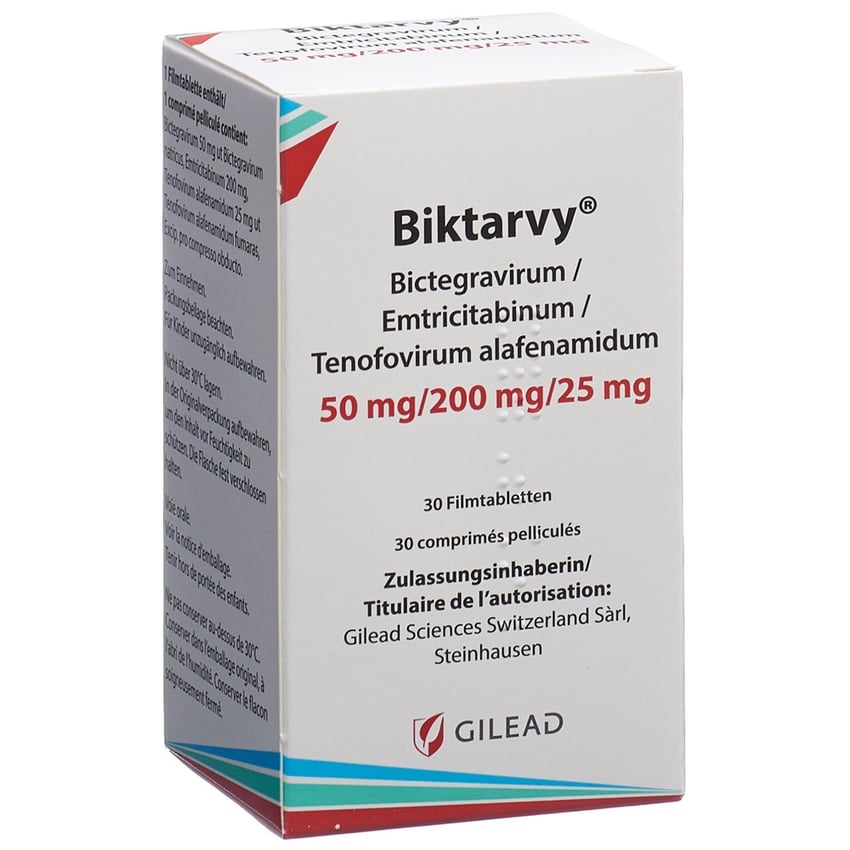 BIKTARVY Filmtabl 50/200/25mg Ds 30 Stk | Online bestellen