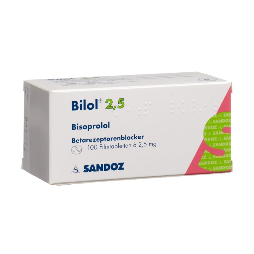 BILOL Filmtabl 2.5 mg Blist 100 Stk | Online bestellen