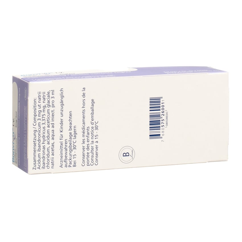 BONVIVA i.v. Inj Lös 3 mg/3ml Fertspr 3 ml | Online bestellen