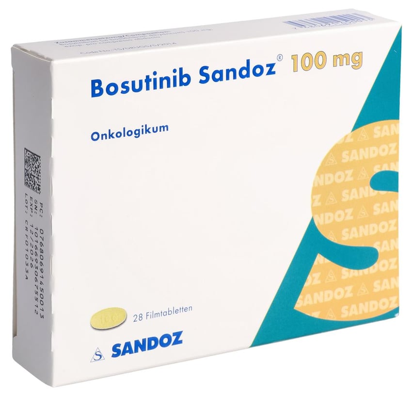BOSUTINIB Sandoz Filmtabl 100 mg Blist 28 Stk | Online bestellen