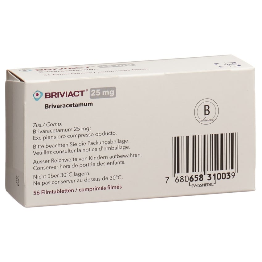 BRIVIACT Filmtabl 25 mg Blist 56 Stk | Online bestellen