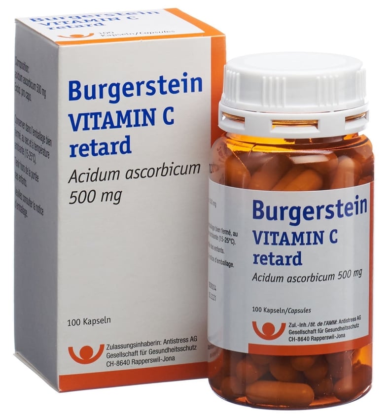 BURGERSTEIN Vitamin C Ret Kaps 500 mg Ds 100 Stk | Online bestellen