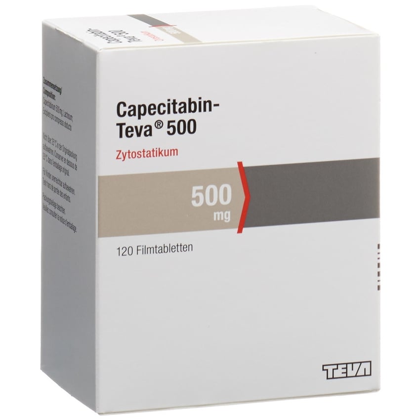 CAPECITABINE Teva cpr pell 500 mg blist 120 pce | Commander en ligne