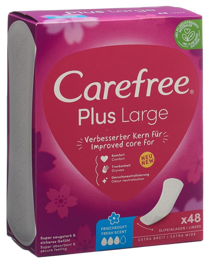 Carefree Plus Large Fresh carton 48 pce | Commander en ligne