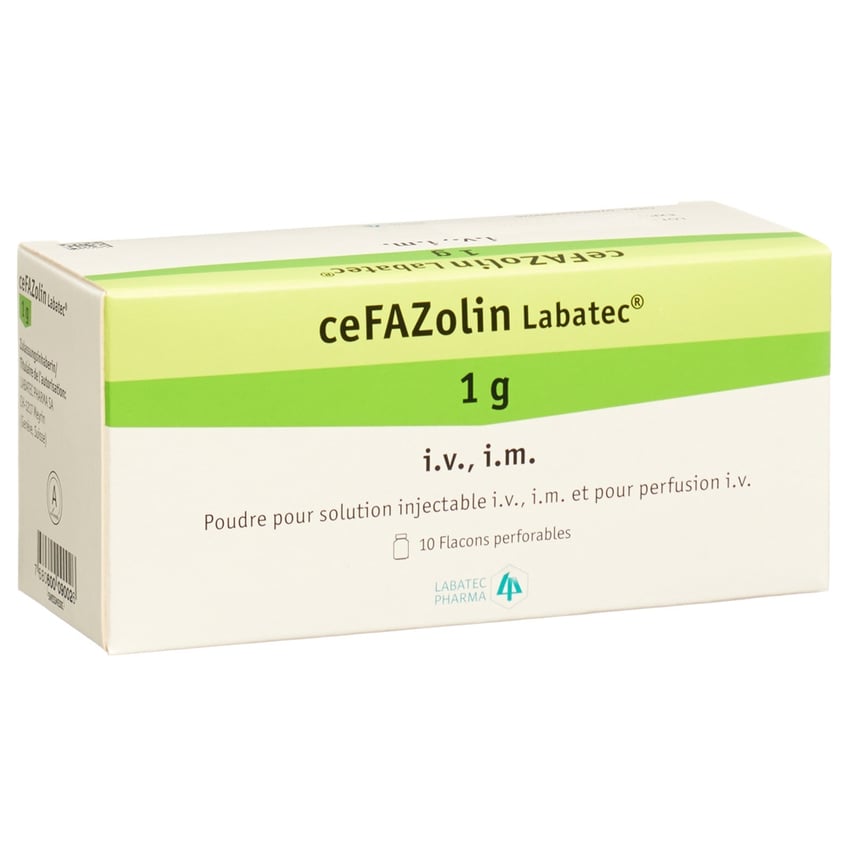 CEFAZOLINE Labatec subst sèche 1 g flac 10 pce | Commander en ligne