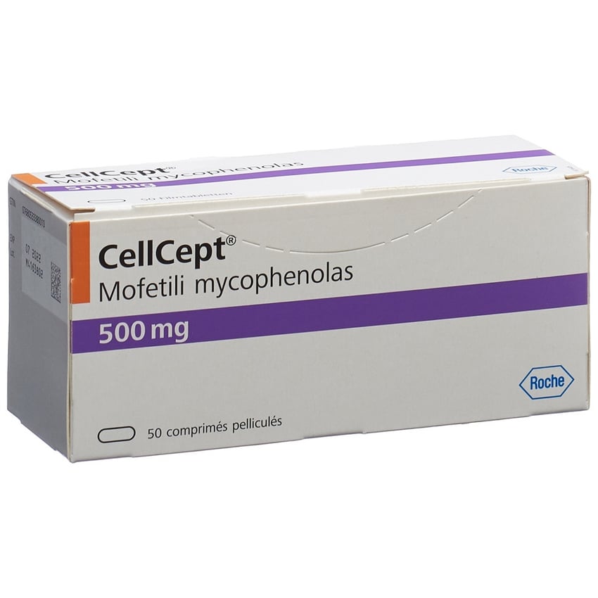 CELLCEPT cpr pell 500 mg blist 50 pce | Commander en ligne